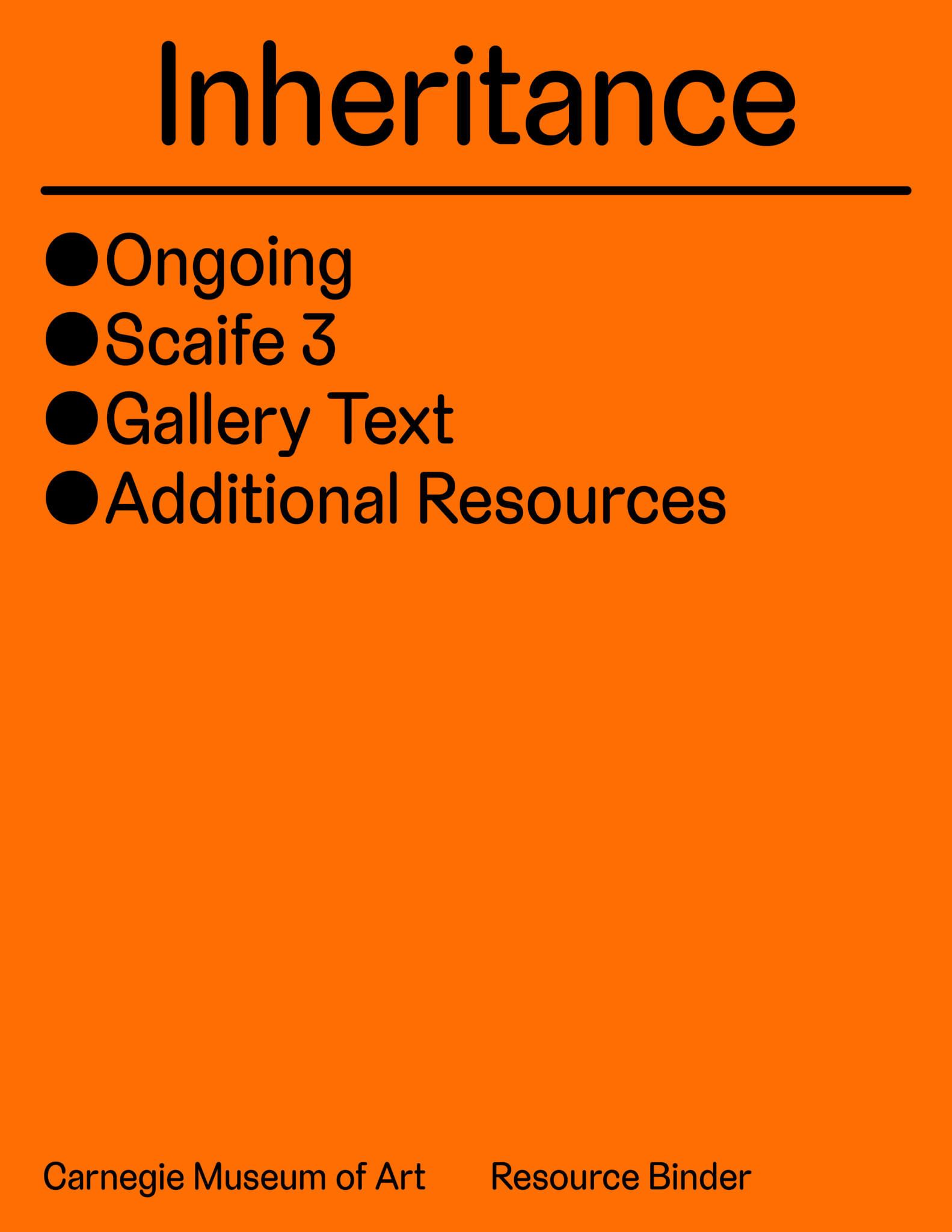 Inheritance — Carnegie Museum of Art